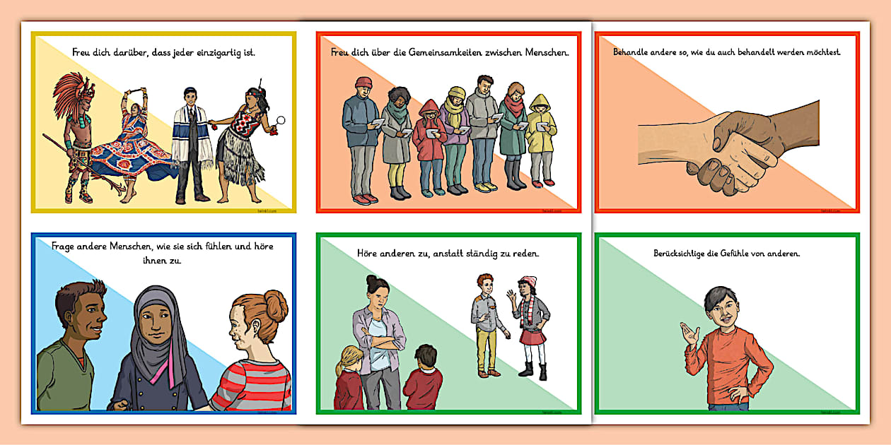 Wie können wir Respekt zeigen? - Arbeitsblatt - Twinkl