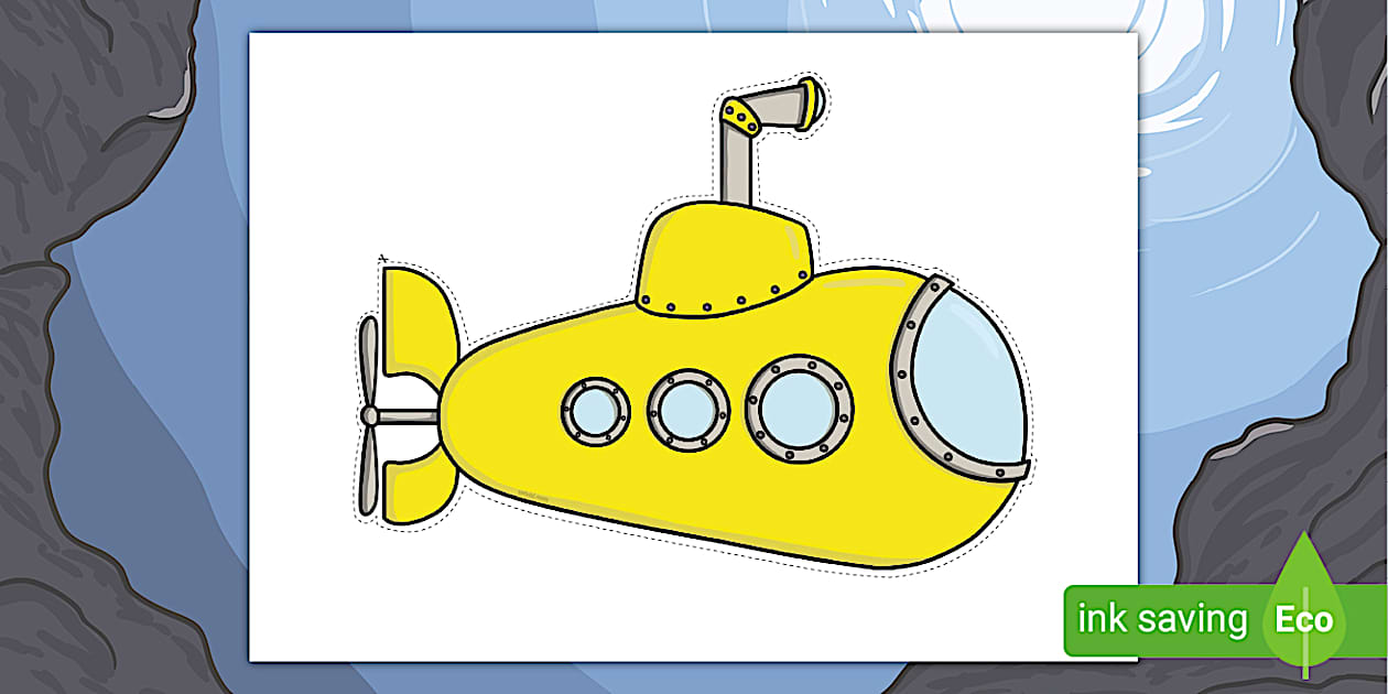 Submarine Cut-Out,submarine display (teacher made) - Twinkl