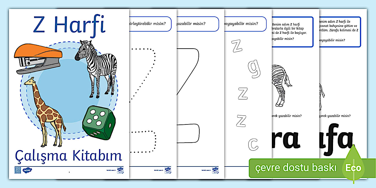 Z Harfi Çalışma Kitabım (Teacher-Made) - Twinkl