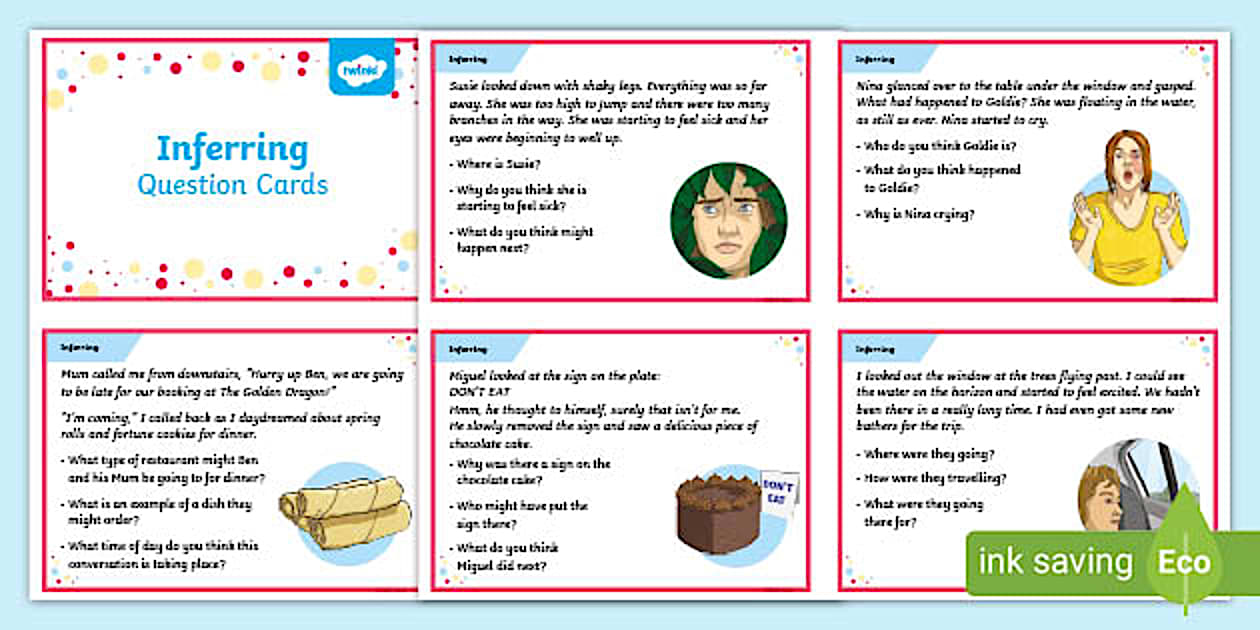 Inference Game Cards | Printable Primary Resources - Twinkl