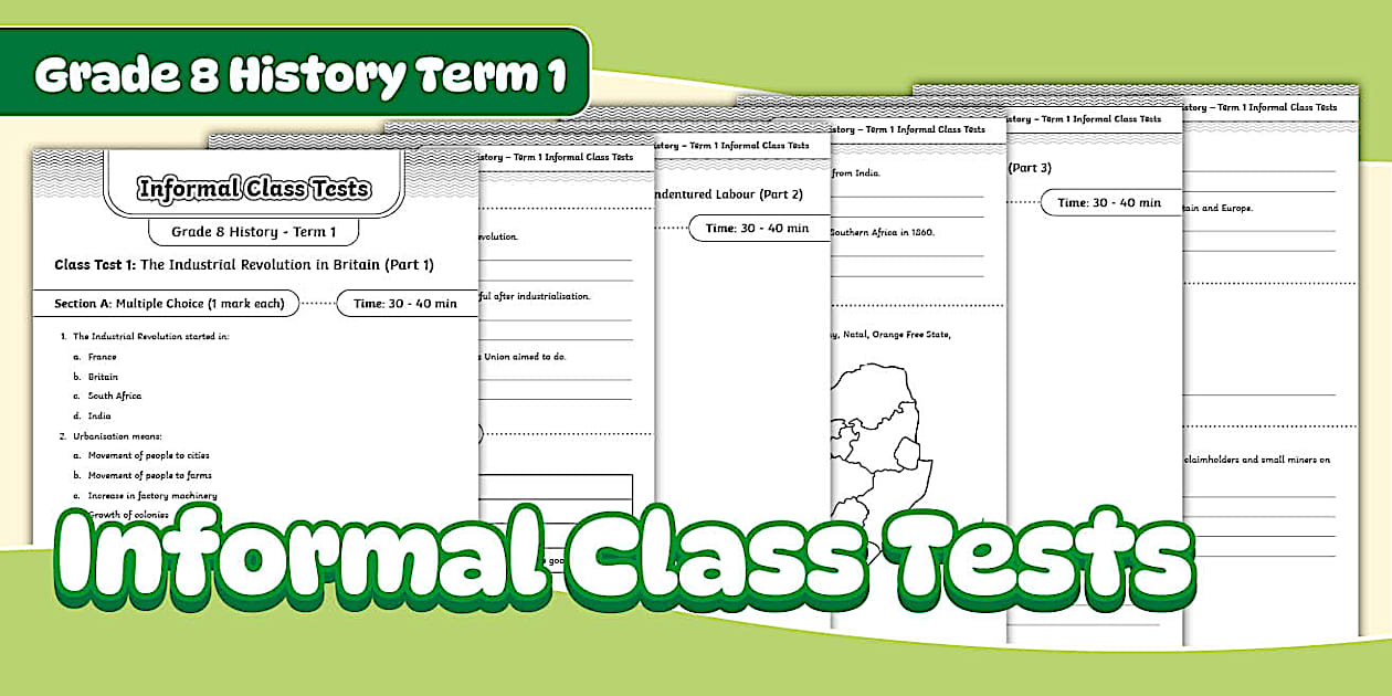 Grade 8 History The Industrial Revolution in Britain and Southern ...