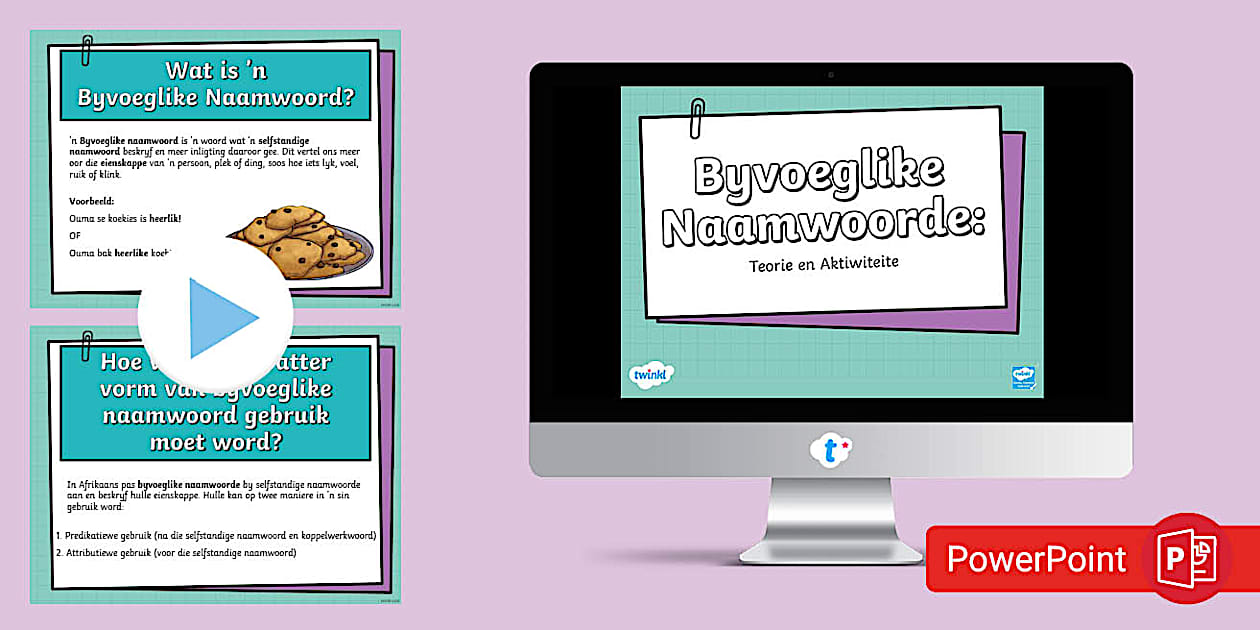 Byvoeglike naamwoorde Aanbieding: Teorie en Aktiwiteite
