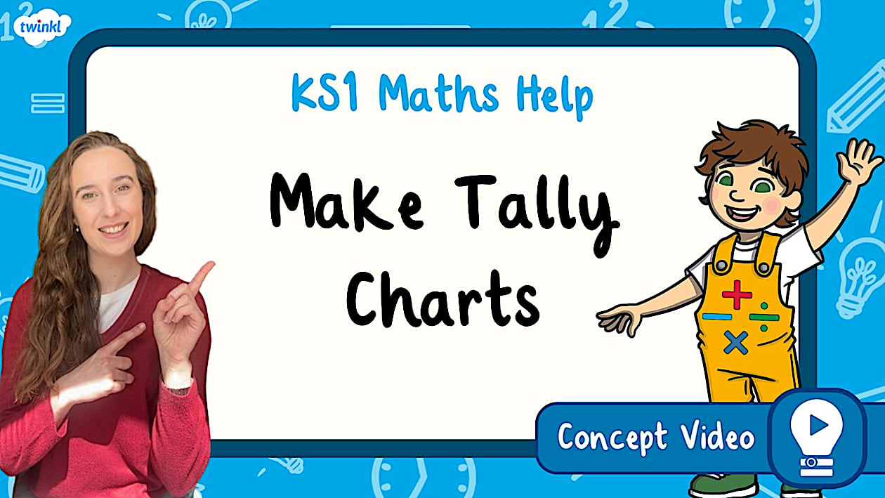 👉 Make Tally Charts | KS1 Maths Concept Video - Twinkl