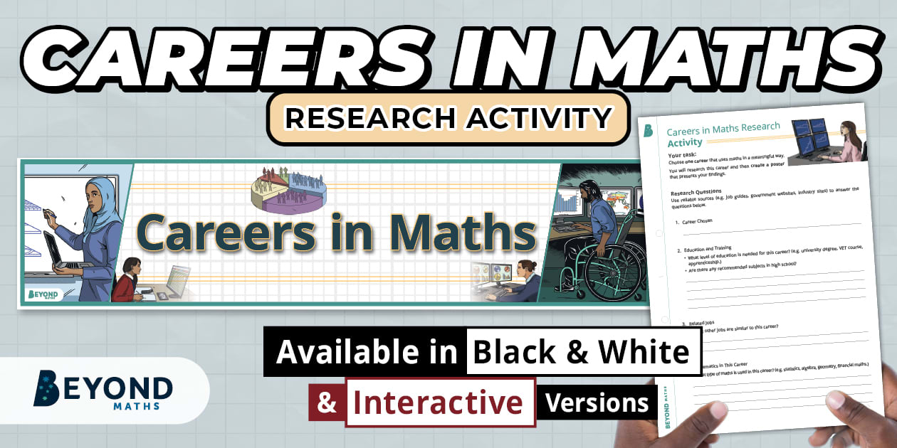 Maths Careers Task - Research Activity