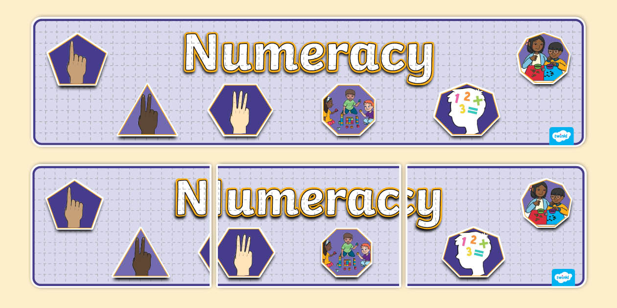 Numeracy Display Banner (teacher made) - Twinkl