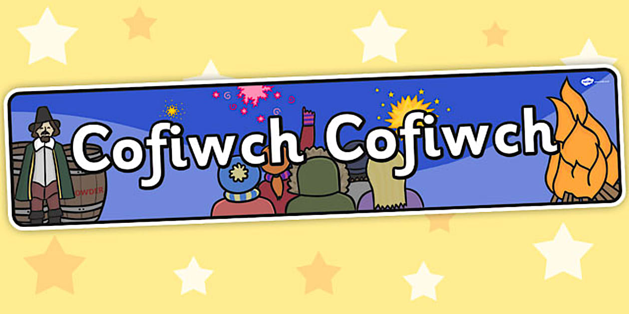 Baner Cofiwch Cofiwch – Arddangosfa Noson Tân Gwyllt