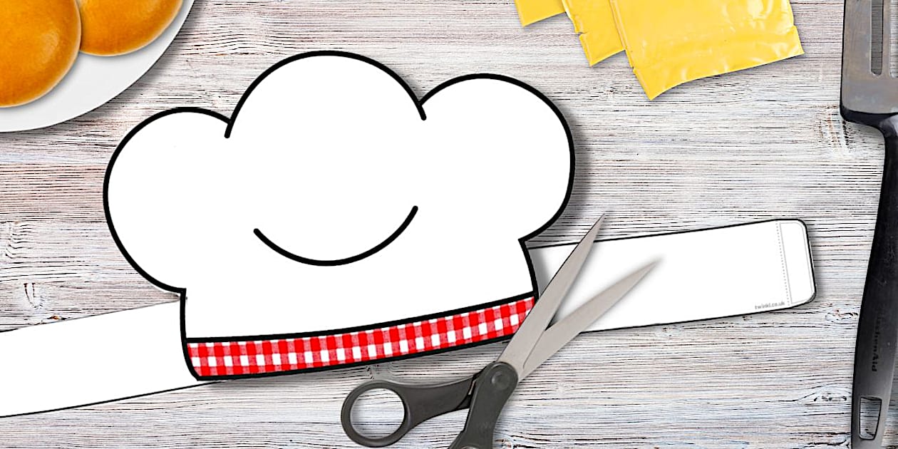 BBQ Chef's Hat Template | Twinkl Party (Teacher-Made)