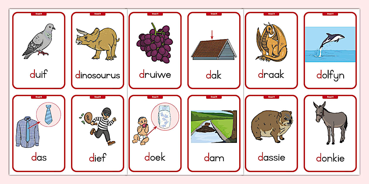 FREE! - Graad R Klanke Flitskaarte d (teacher made) - Twinkl