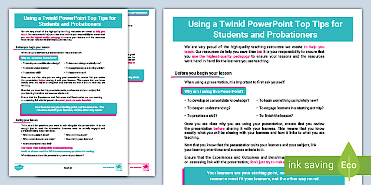 How to Use a Twinkl PowerPoint Presentation - Twinkl