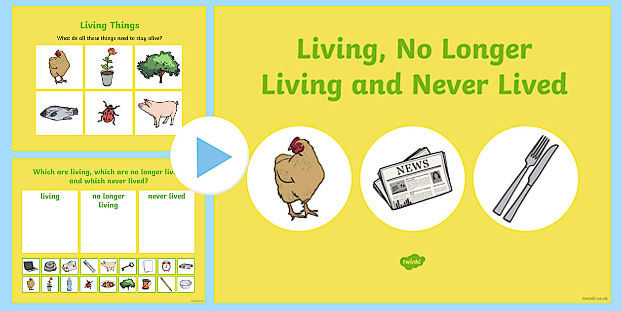 Sorting Living Things and Non Living Things Science Teaching Pack