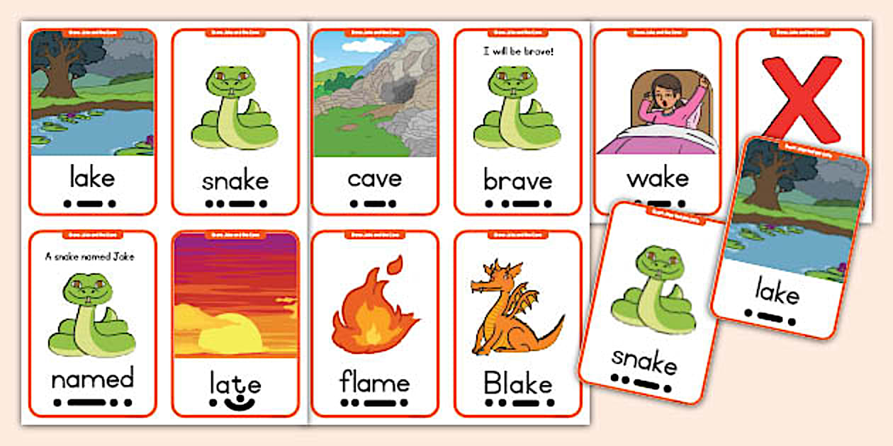 Rhyme and Read Flashcards: Brave Jake and the Cave (CAPS Aligned)