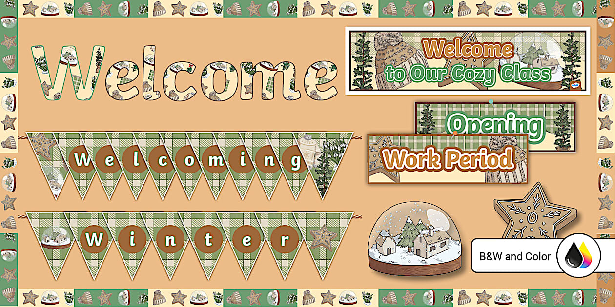 Chic Winter Bulletin Board Pack