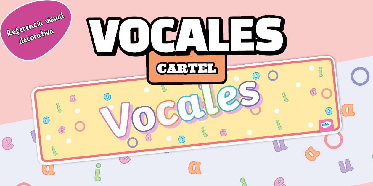Cartel: Las Vocales - Twinkl Decoración