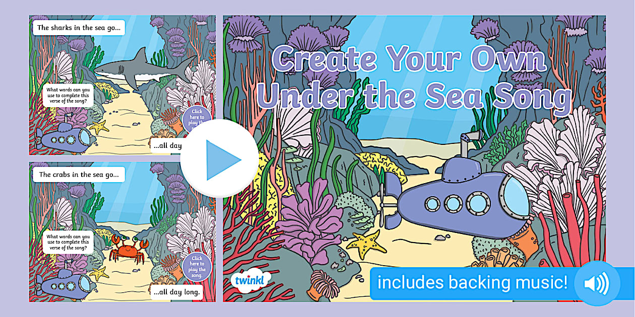 Create Your Own Under the Sea Song PowerPoint (Teacher-Made)