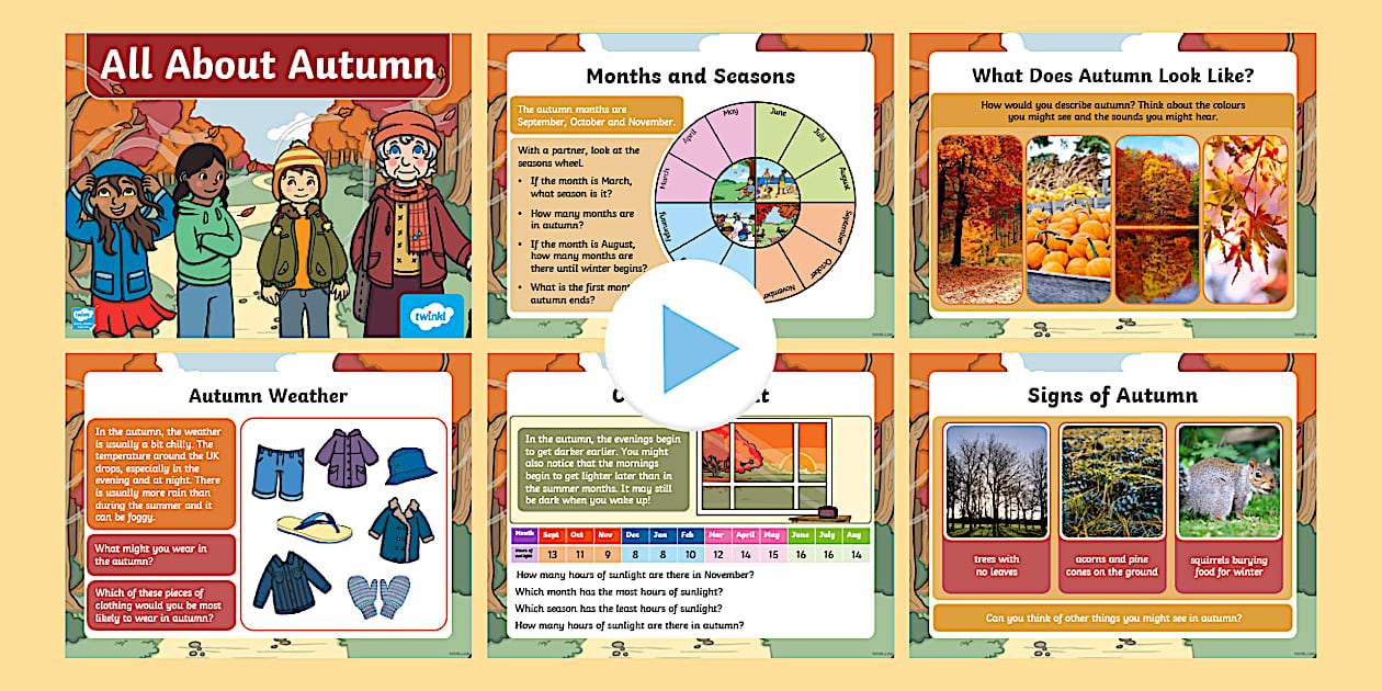 All About Autumn PowerPoint - Twinkl
