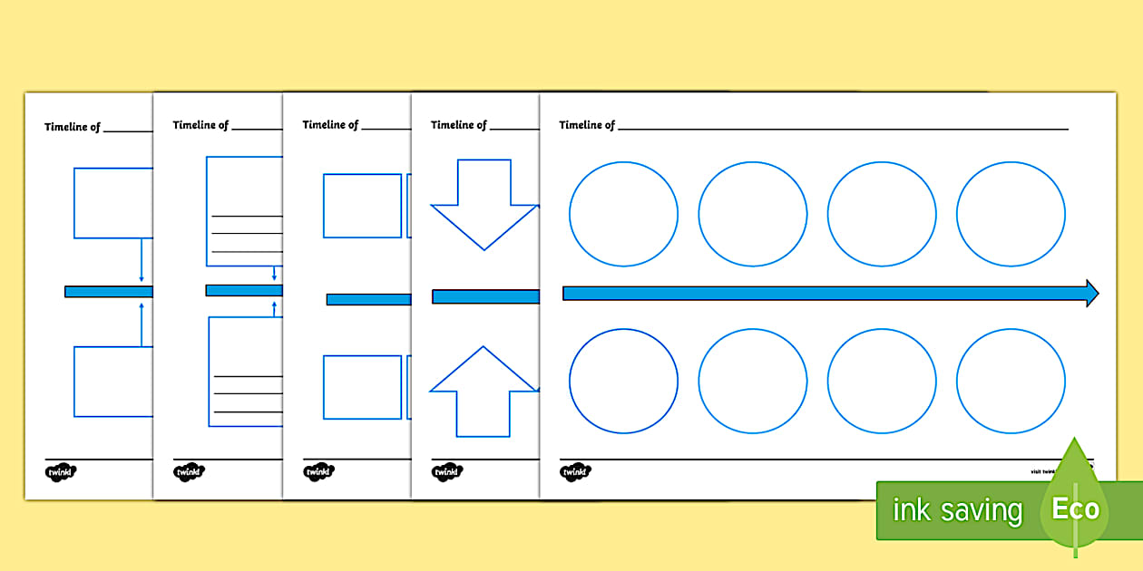 Blank Timeline Template | Kids History Teaching Resources