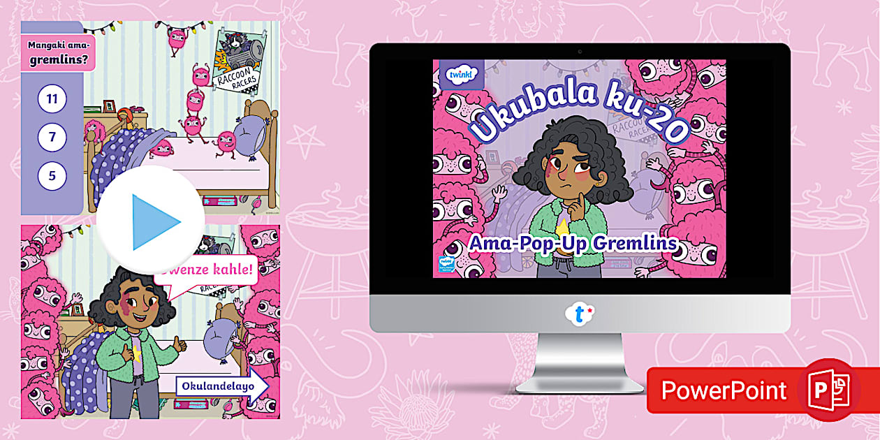 Ama-Pop-Up Gremlins ukubala ku-20 PowerPoint (Teacher-Made)
