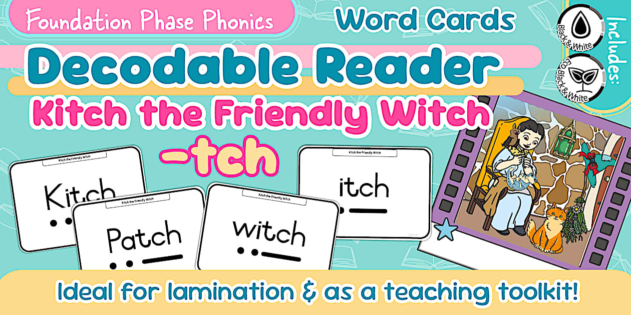 FP Phonics -tch Decodable Reader - Word Cards (CAPS Aligned)