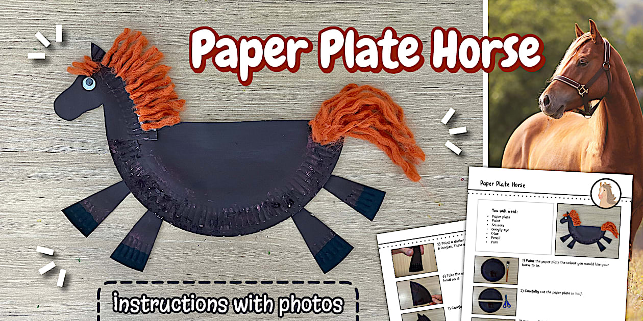 Paper Plate Horse