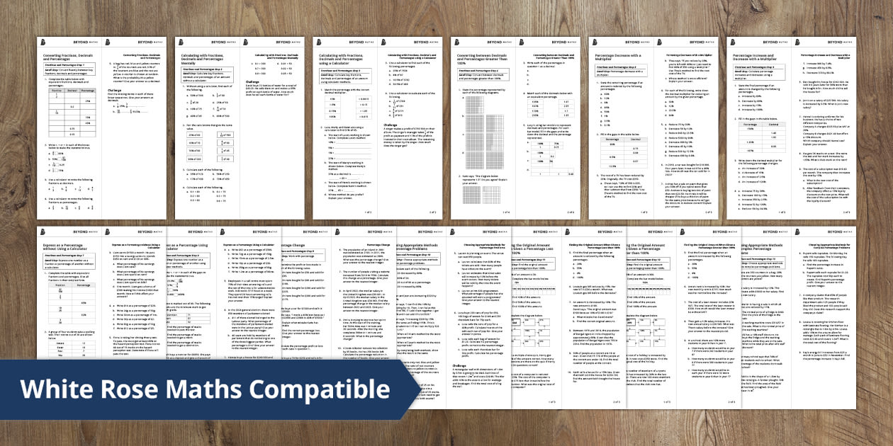 👉 Fractions and Percentages - Teaching Bundle - Twinkl