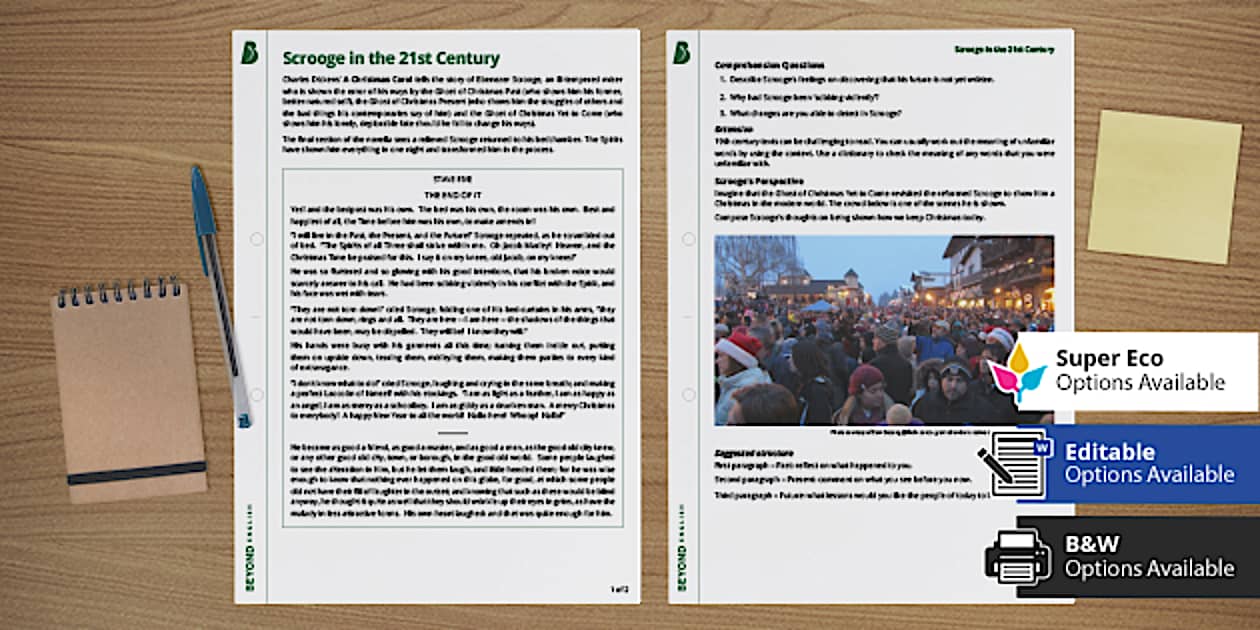 Scrooge in the 21st Century | KS3 English | Beyond Secondary
