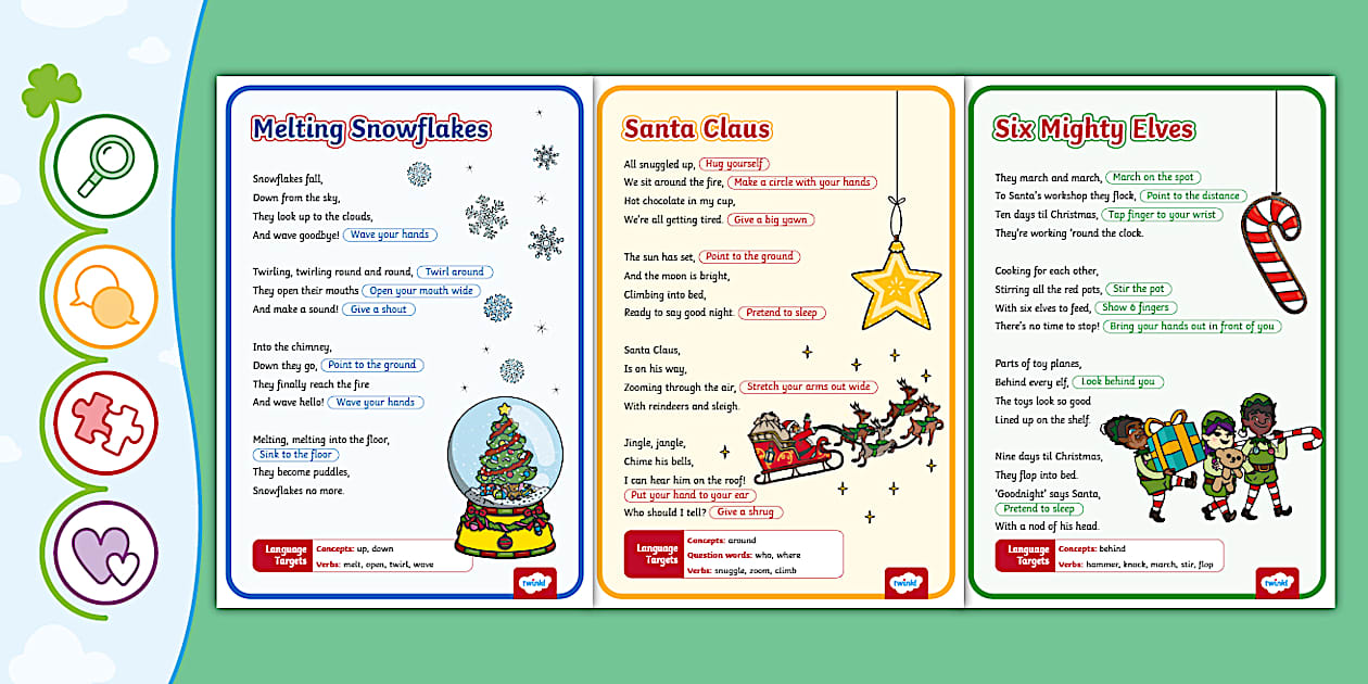 Christmas Rhymes for Language Development