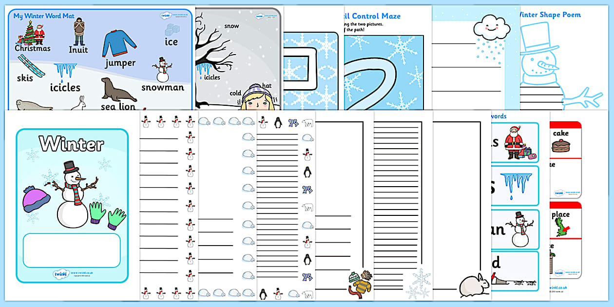 Winter Literacy Resource Pack (teacher made) - Twinkl