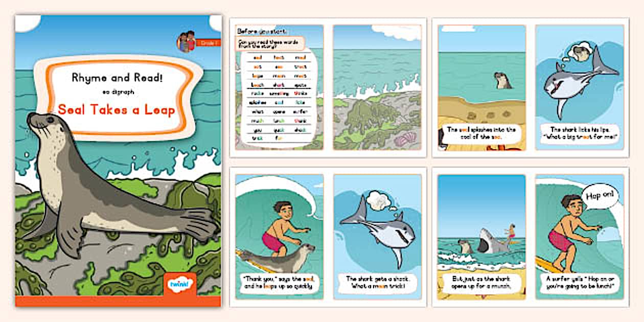 Rhyme and Read Mini Book - Seal Takes a Leap (CAPS Aligned)