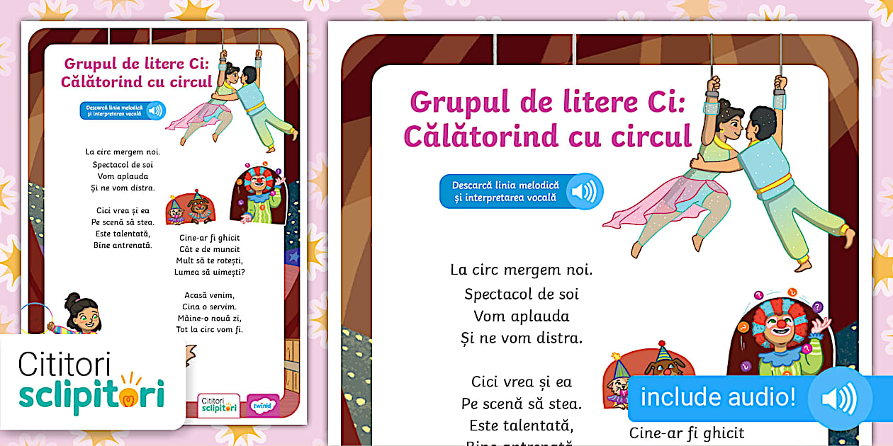Călătorind cu circul – Cântec pentru copii grupul Ci