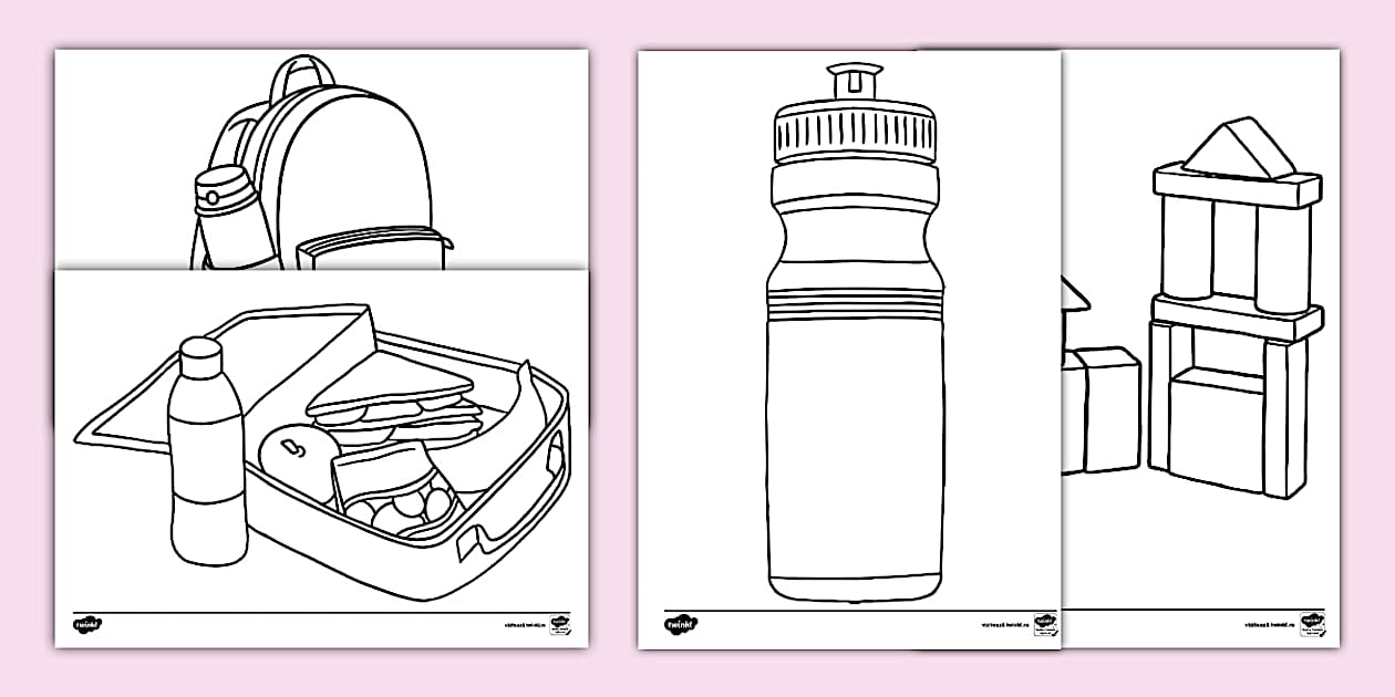 Din nou la grădiniță Desene de colorat început de an școlar