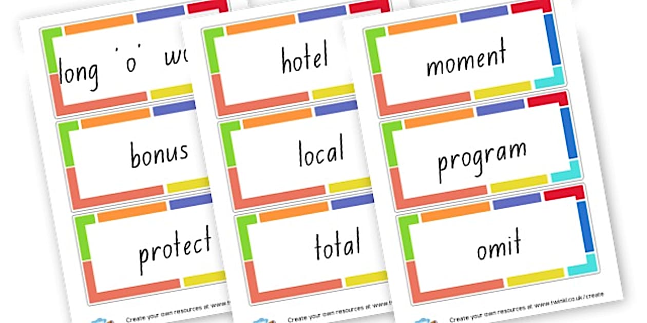 Long O Word Cards (teacher made) - Twinkl