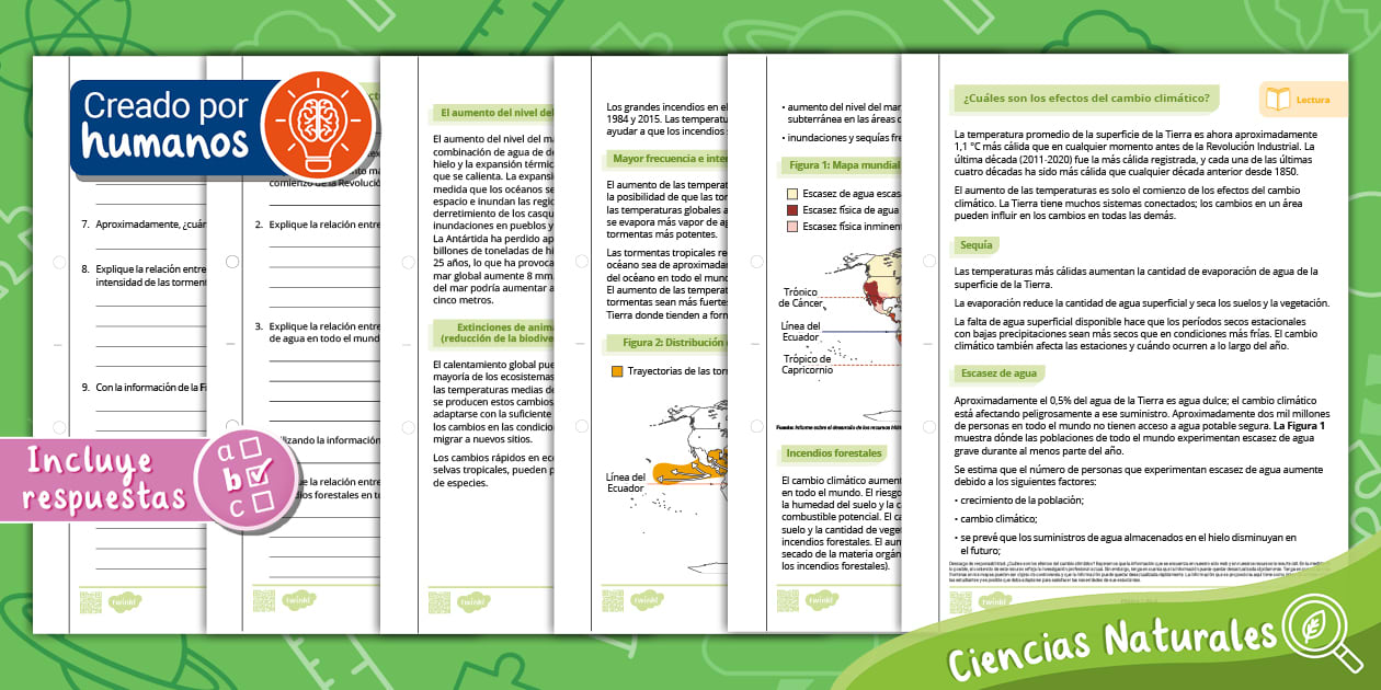 Comprensión | Lectora | Cuáles | efectos | cambio climático