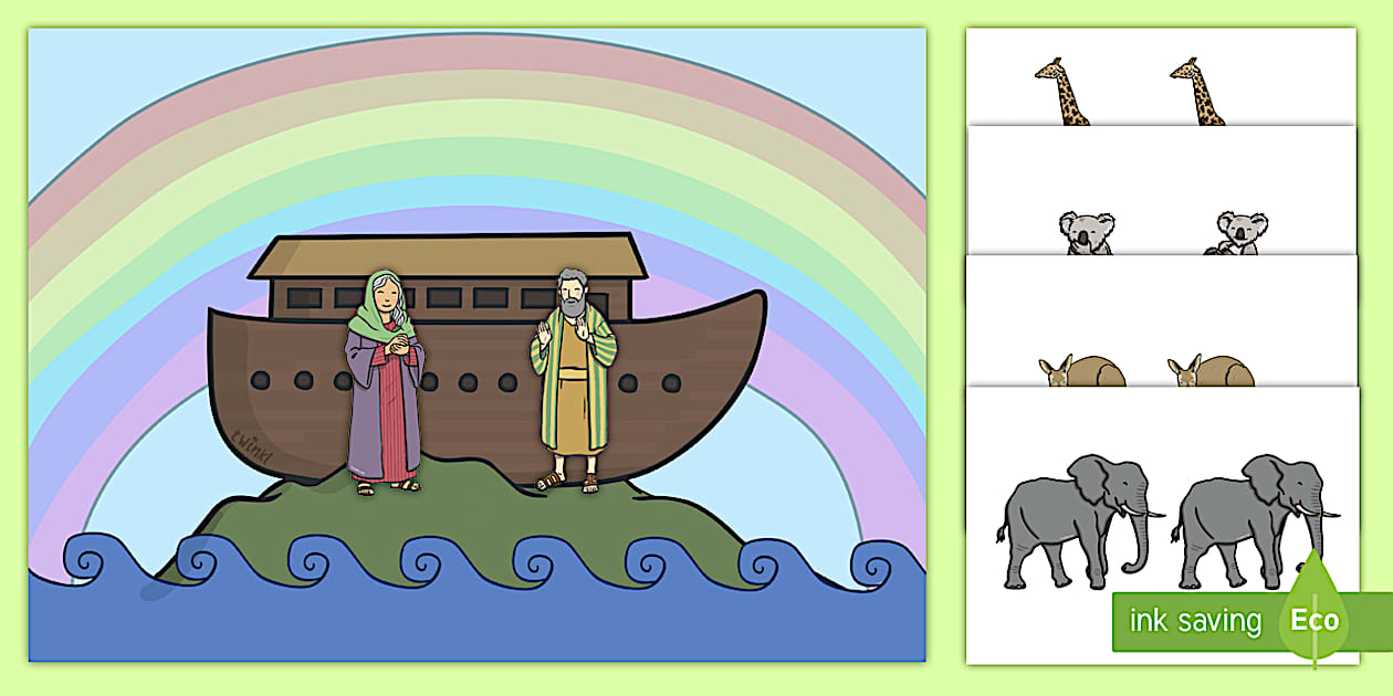 Noah's Ark Cut-Outs (teacher made) - Twinkl