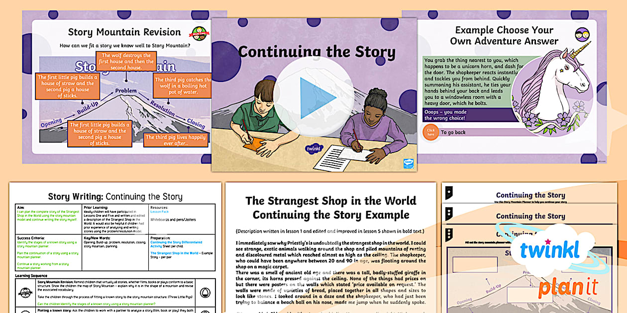The World: The Strangest Shop in the World: Story Writing 6 Y6 Lesson Pack