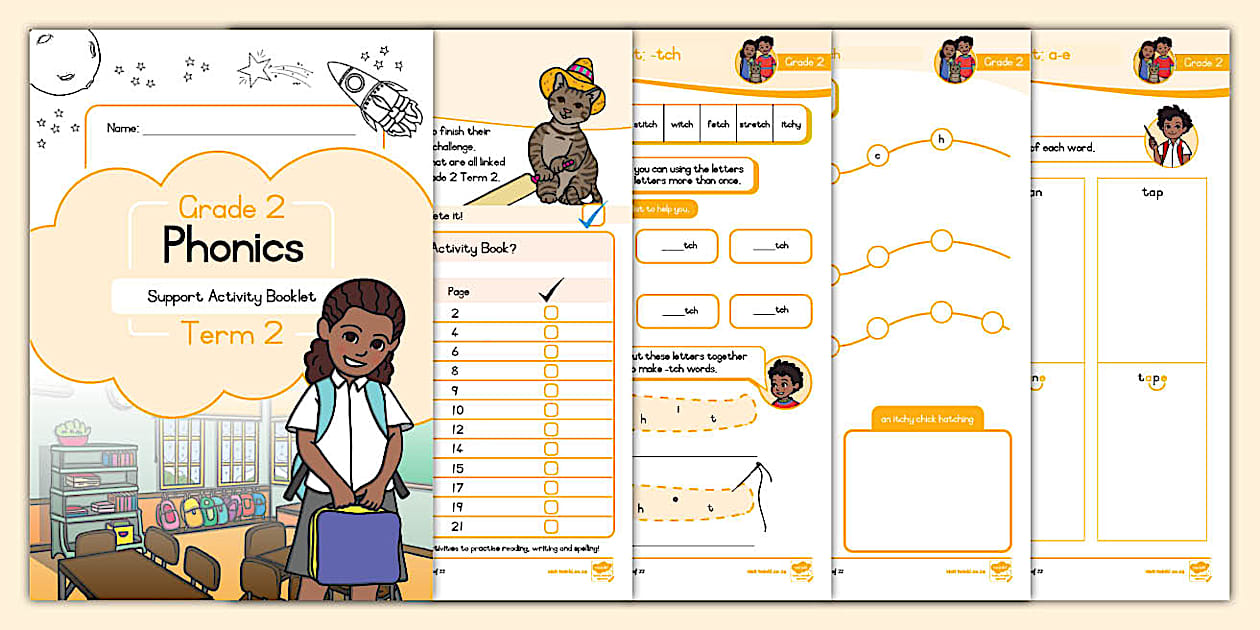 Gr 2 Phonics - T2 Support Activity - Booklet (CAPS Aligned)