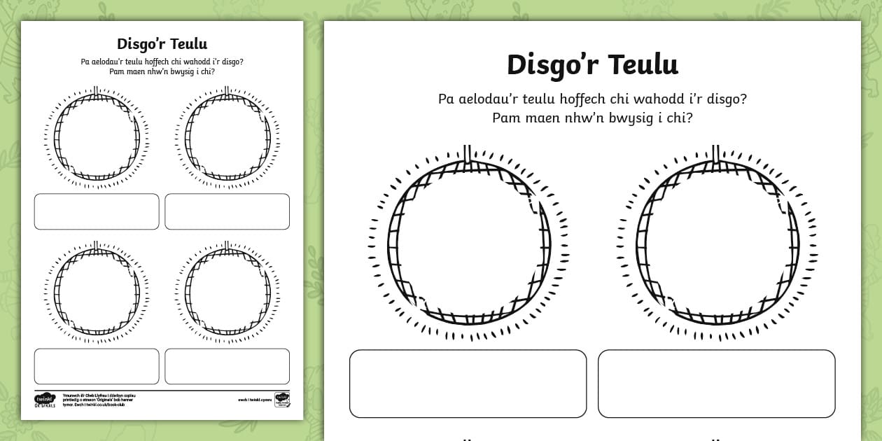 Parti Pawb yn Wahanol: Taflen Weithgaredd Disgo'r Teulu