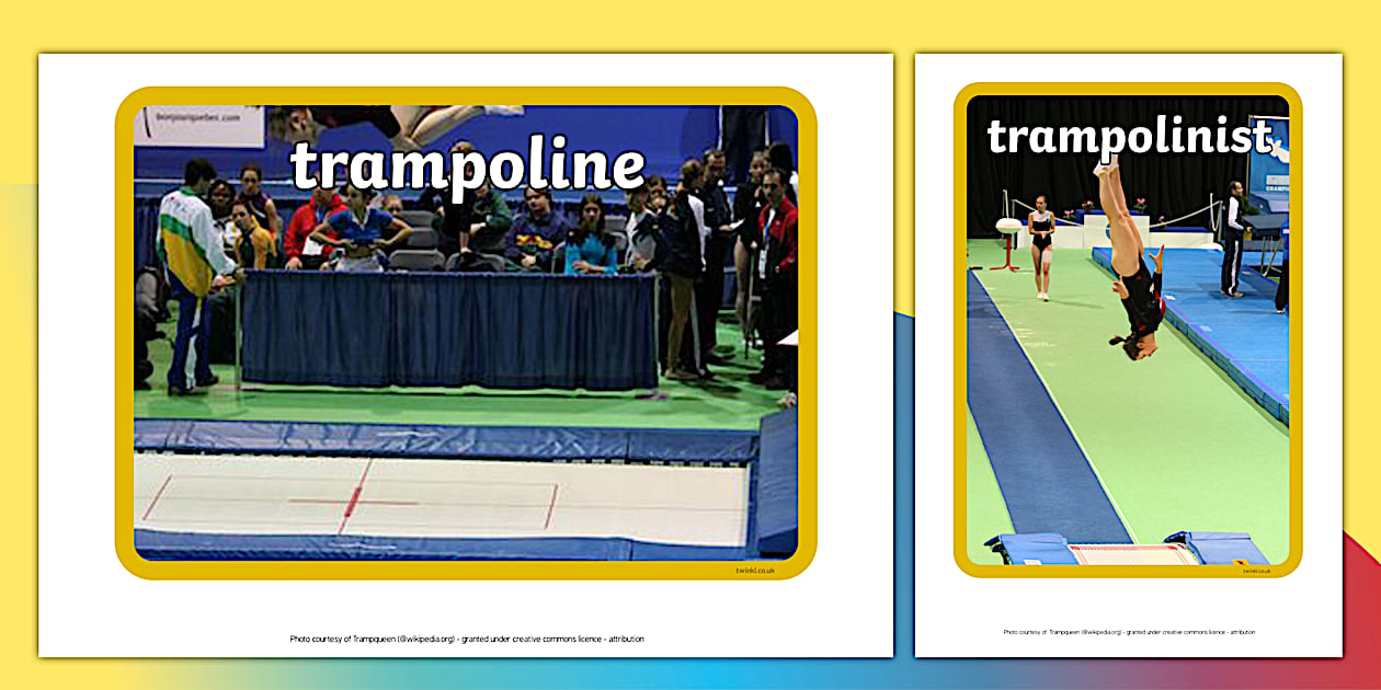 Trampoline Display Photos (teacher made) - Twinkl