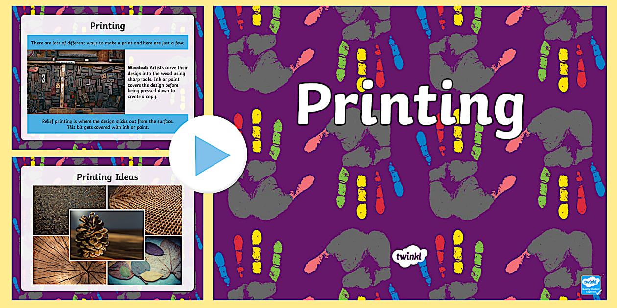 KS1 Art Printing Techniques PowerPoint (teacher made)
