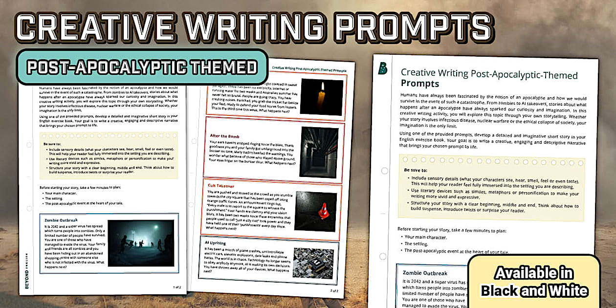 Creative Writing Apocalypse Prompts (Lehrer gemacht)