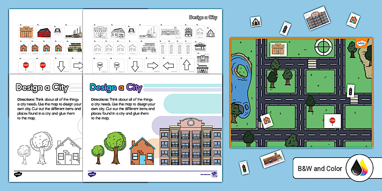 Design Your Own City Task for K-2nd Grade | Twinkl USA