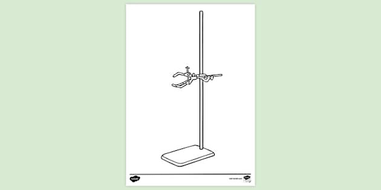 Clamp Stand Colouring | Colouring Sheets - Twinkl