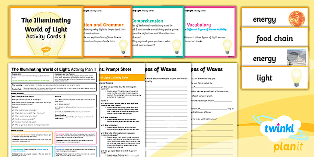 The Illuminating World of Light Guided Reading 1 Y6 to Support Teaching On