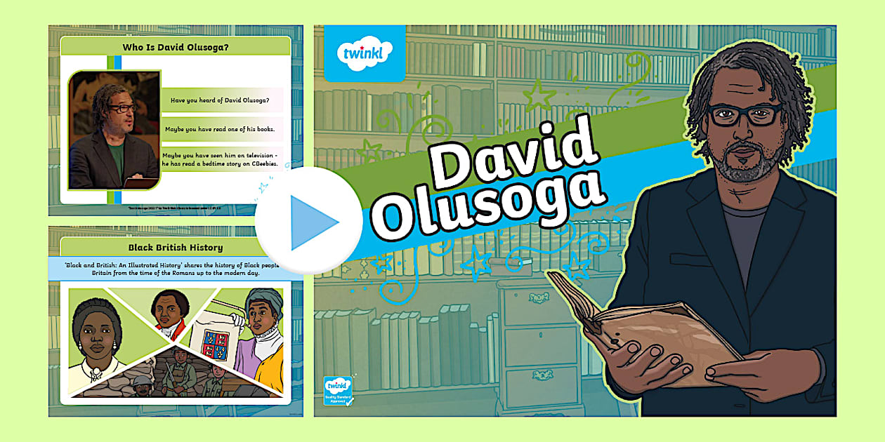 KS1 David Olusoga PowerPoint and Fact File Template - Twinkl