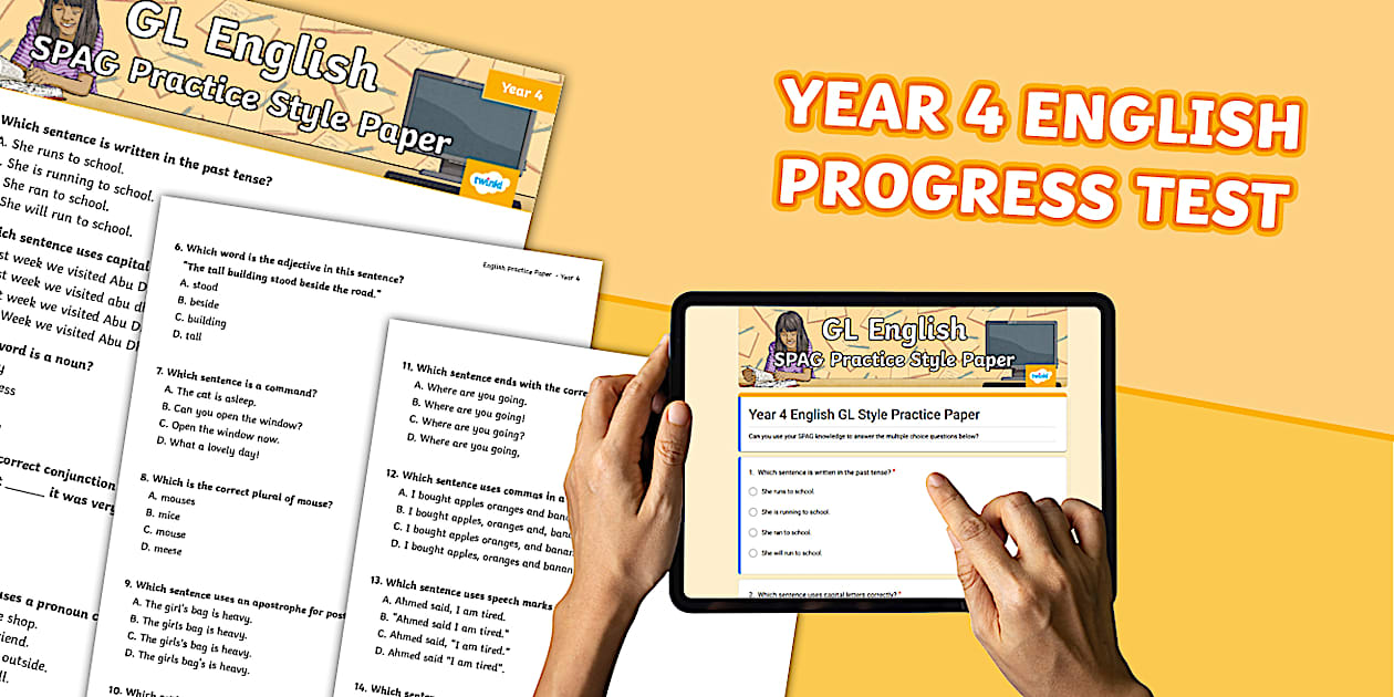 Year 4 English GL Style Practice Paper