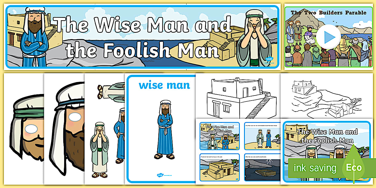 CfE Early Level The Wise Man and the Foolish Man Resource Pack
