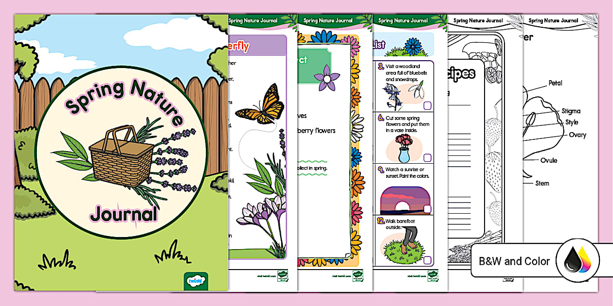 Nature Journal Template | Spring Resource | Twinkl USA