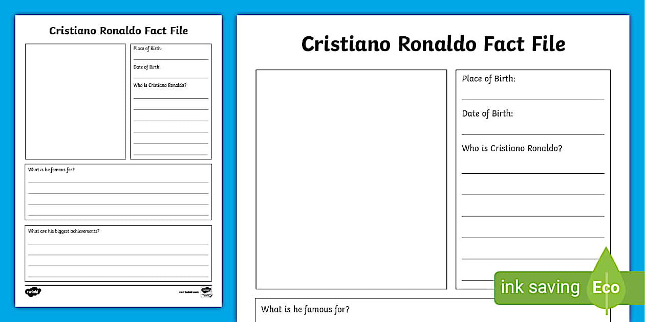 Amazing Facts About Ronaldo - History - Twinkl Resources