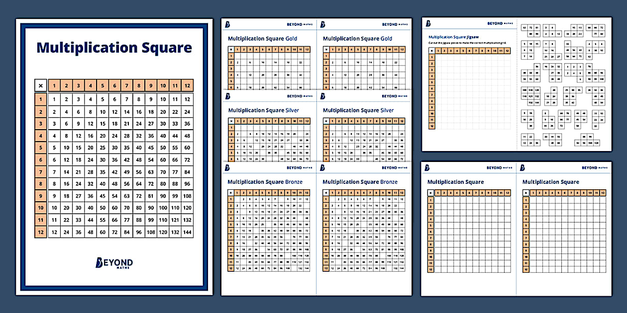 👉 Multiplication Square Pack - PDF | Beyond - Twinkl