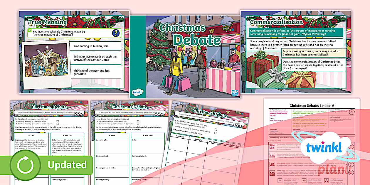 Christmas Debate | Year 5 Religious Education Lesson Pack