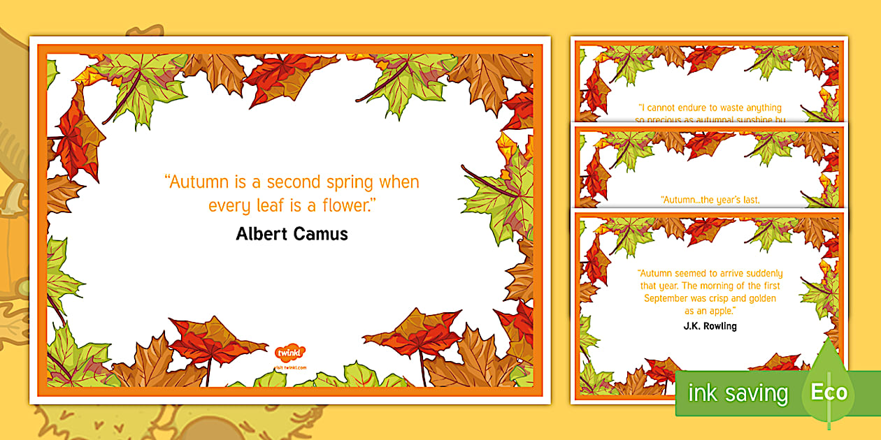 Elderly Care - Autumn A4 Display Poster (teacher made)
